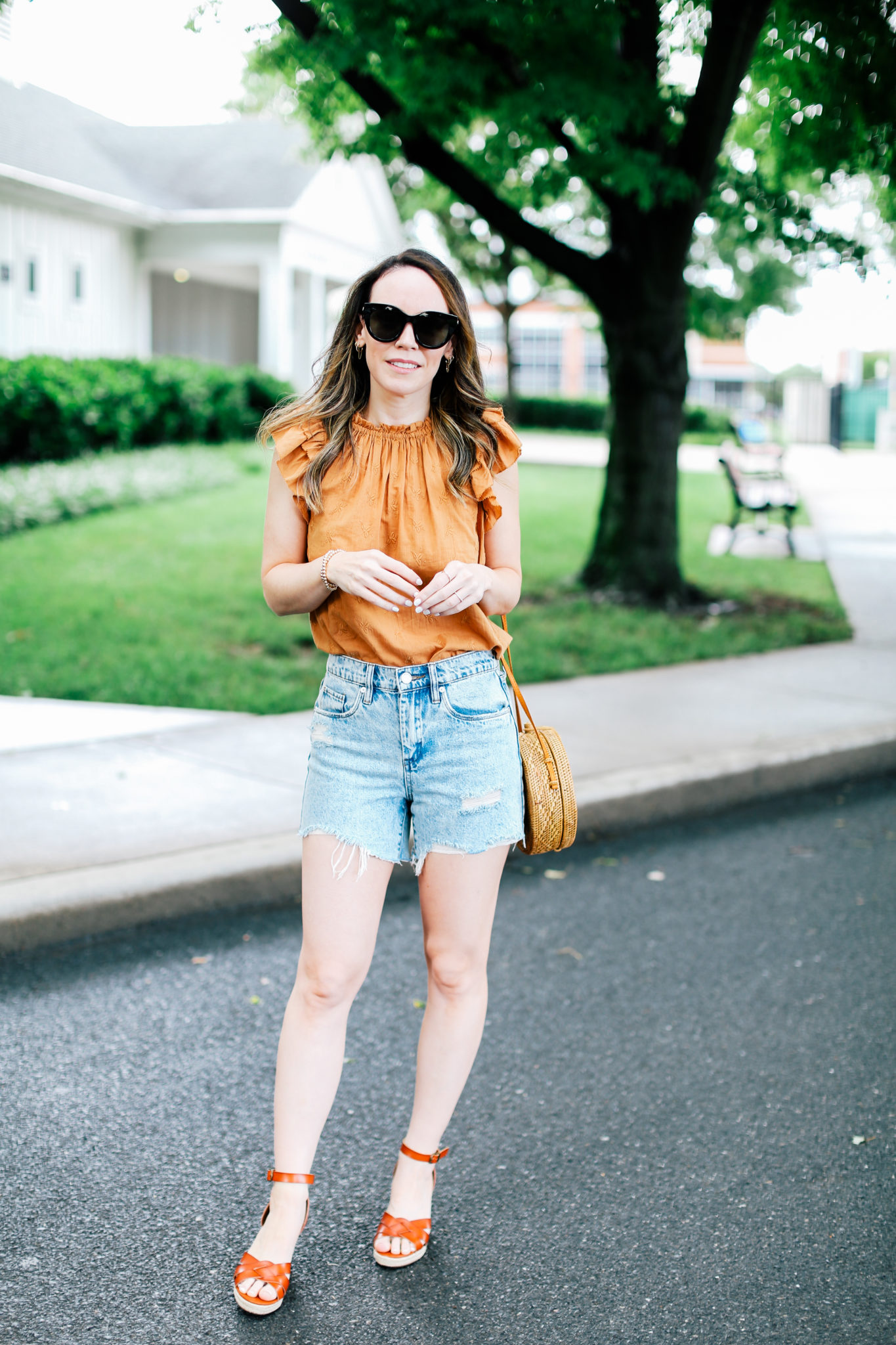 An Affordable Summer Top to Wear Into Fall - alittlebitetc