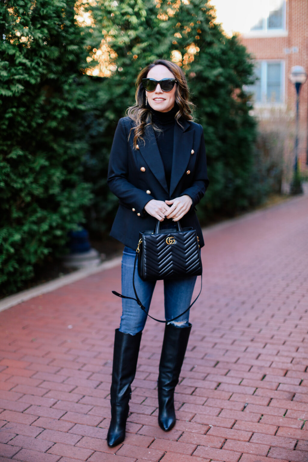 A Statement Black Blazer Under $100 - alittlebitetc