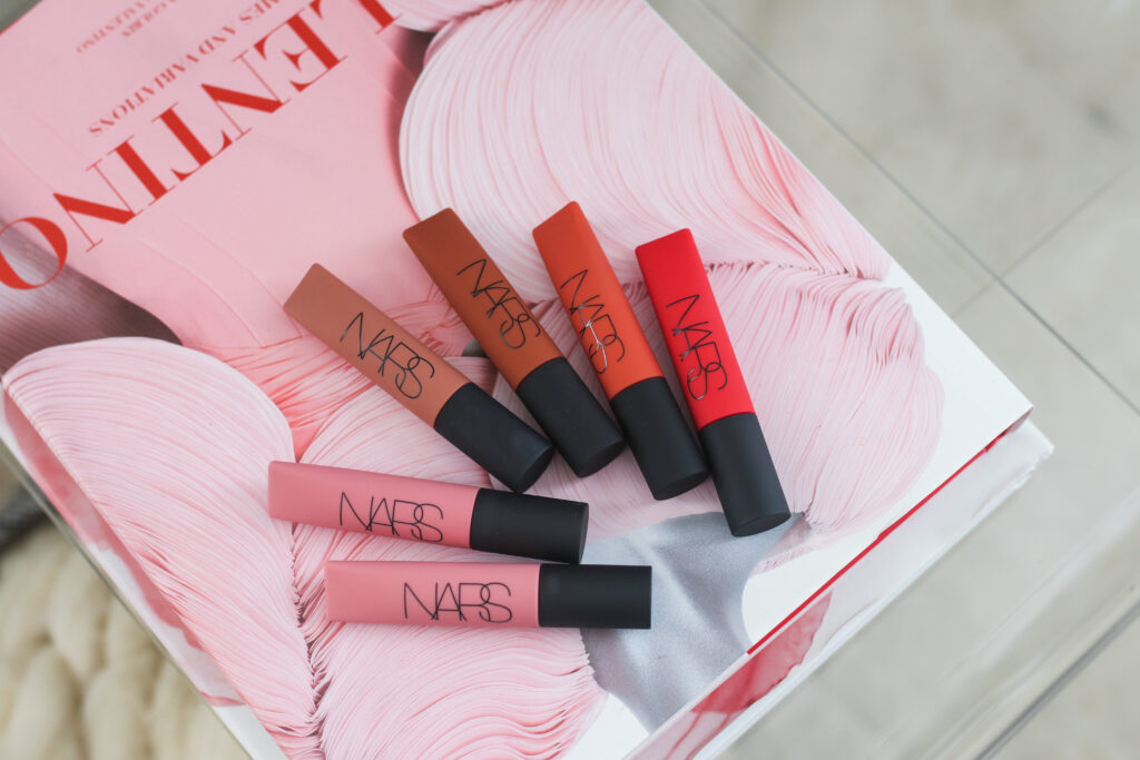 Swatches of the new NARS Air Matte Lip Shades - alittlebitetc