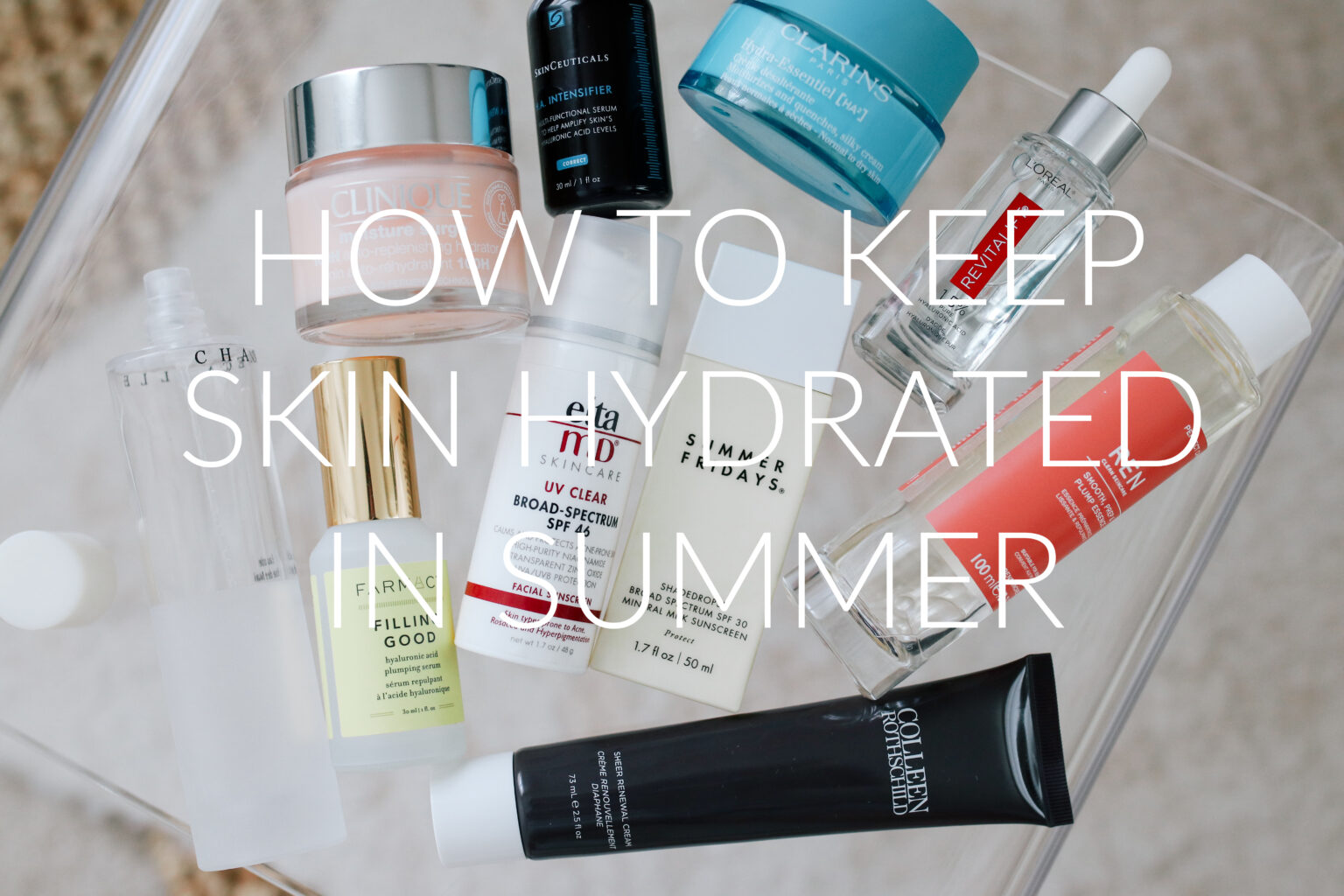 How to keep skin hydrated in summer - alittlebitetc